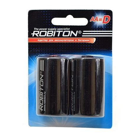 Robiton Адаптер для батареек AA, 1 шт купить на OZON по низкой цене ...