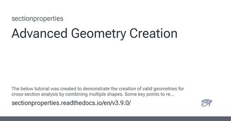 Advanced Geometry Creation Sectionproperties Documentation Advanced Geometry Creation Sectionproperties Documentation