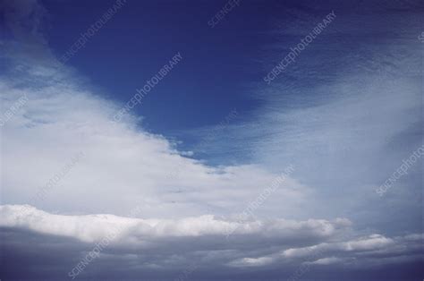Mixed Clouds Stock Image C009 1814 Science Photo Library