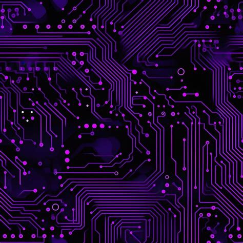 Premium Photo Hightech Circuit Board Design Seamless Pattern