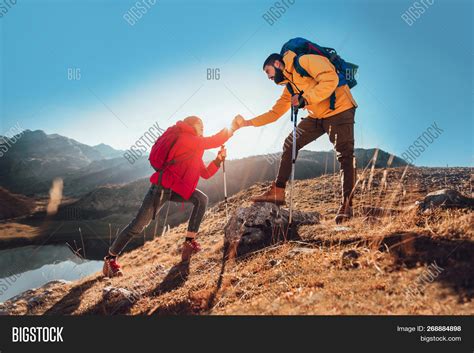 Helping Hand Hiker Image Photo Free Trial Bigstock