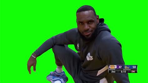 Lebron James Staring At The Camera Green Screen Youtube