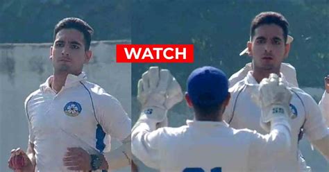Pakistan Pacer Naseem Shahs Brother Bowls Brutal Bouncer In Domestic