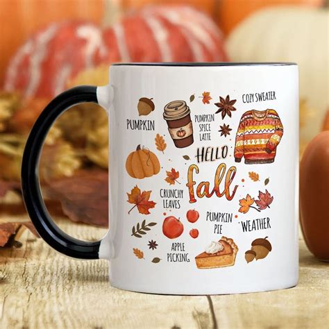 Fall Mugs Etsy