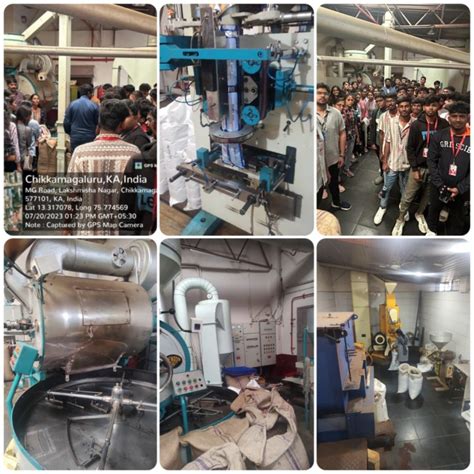 Industrial Visit Panduranga Coffee Works Chikkamagaluru
