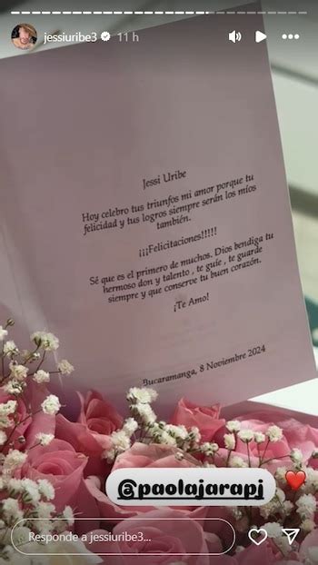 Este Fue El Regalo Que Le Dio Paola Jara A Jessi Uribe Por Su