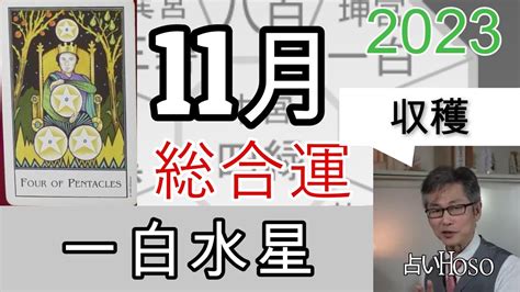 11月の運勢総合運【一白水星】2023年 九星 タロット 占い Youtube