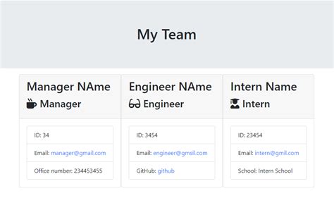 GitHub Nicholasbrink Team Profile Generator