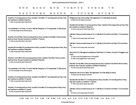 Decodeit Algebra 1 Beginning Word Problems Level 2 By Decodeit