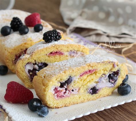 Rotolo Morbido Di Crostata Con Ricotta E Frutti Di Bosco Ricetta Golosa