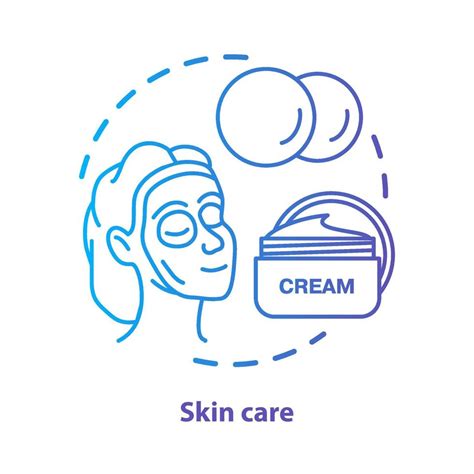 Huidverzorging Blauw Concept Icoon Cosmetologie Salon Spa Procedures
