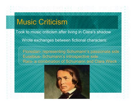 The Personal Life Of Robert Schumann Pdf Classical Music Music
