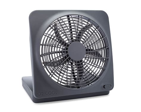 O2COOL 10 Inch Portable Desktop Air Circulation Battery Fan 2 Speed
