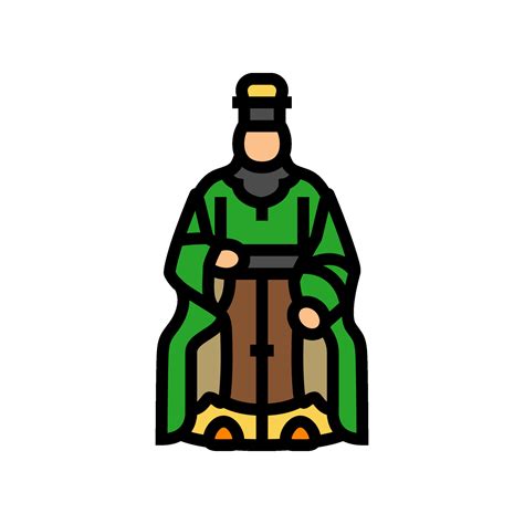 Daoist Deity Taoism Color Icon Vector Illustration 28221499 Vector Art