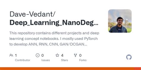 GitHub Dave Vedant Deep Learning NanoDegree Udacity This Repository