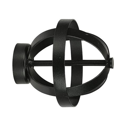 Kirsch 1 Wrought Iron Axiom Finial Drd