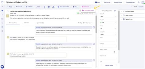 How To Use Desk365 Ais Summarize Ticket Feature