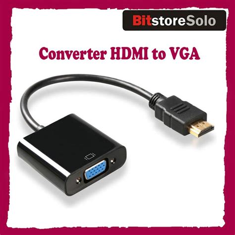 Jual Converter Kabel Hdmi To Vga Display Audio Shopee Indonesia