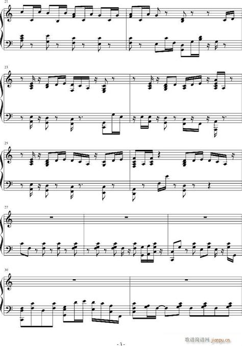 乡村抒情歌曲 歌谱简谱网