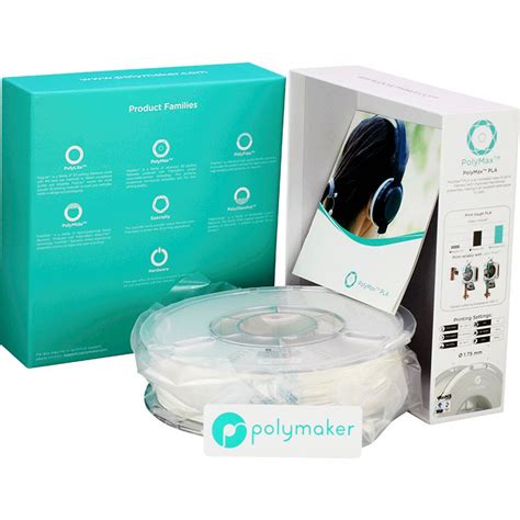 Polymax PLA White 1 75mm 0 75Kg Materializa Tecnologia