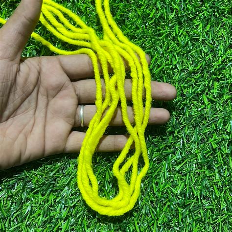 4 Play Woolen Thread Lemon Yellow 250 G Knowhowartcraft