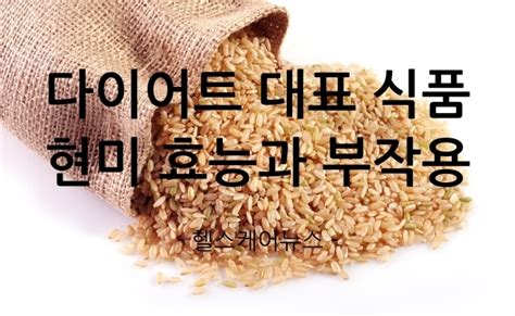다이어트 대표 식품 현미 효능과 부작용