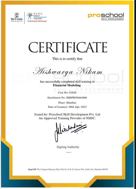 aishwarya nikam kalbhor on linkedin successfully completed financial management course from