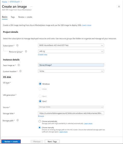 Azure Storage アカウントのイメージから Azure Stack Hci Vm を作成する Azure Stack Hci Microsoft Learn