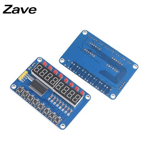 TM1638按键数码管LED显示模块 8位数码管LED 按键电子模块3线控制 虎窝淘