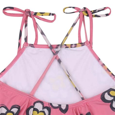 Maiô Infantil Menina Flower Rosa Green