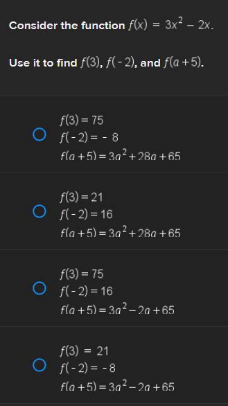 Solved Consider The Function F X 3x2 2x Use It To Find