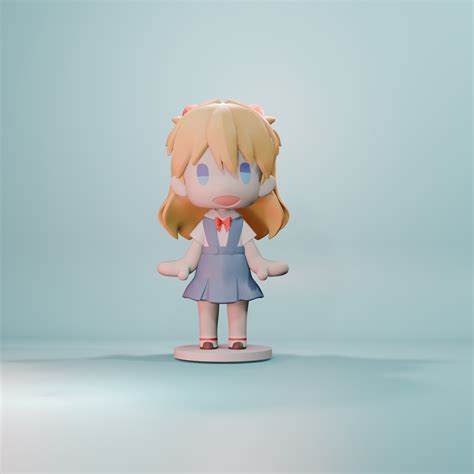 Fichier 3d Asuka Chibi Hello 👋 ・idée Pour Impression 3d à Télécharger・cults