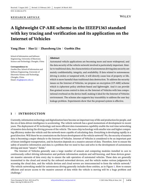 a lightweight cp‐abe scheme in the ieeep1363 standard with key tracing