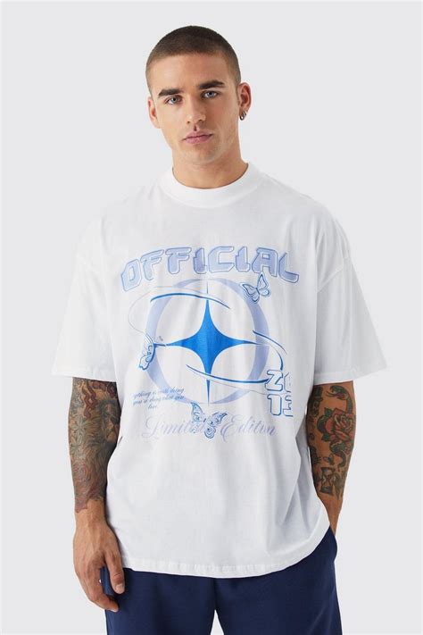 Oversized Extended Neck Butterfly T Shirt Boohoo