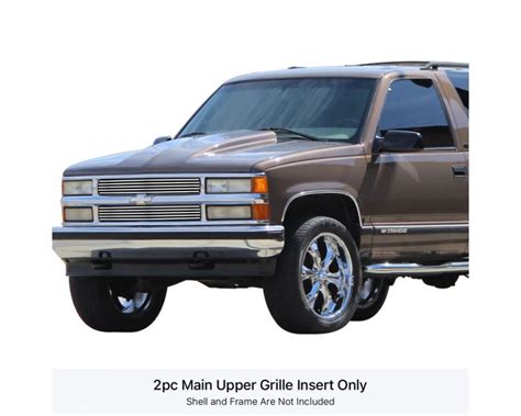 1994 1999 Chevrolet Tahoe 8X6 HORIZONTAL BILLET Main Upper Grille