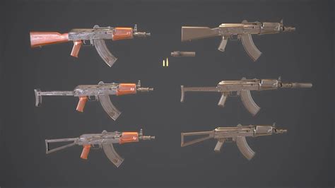 Aks Russian Assault Rifle Game Flippednormals