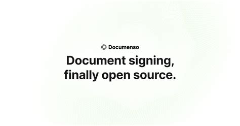 Documenso The Open Source DocuSign Alternative