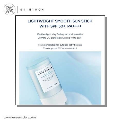 Skin1004 Madagascar Centella Hyalu Cica Silky Fit Sun Stick Spf50 Pa