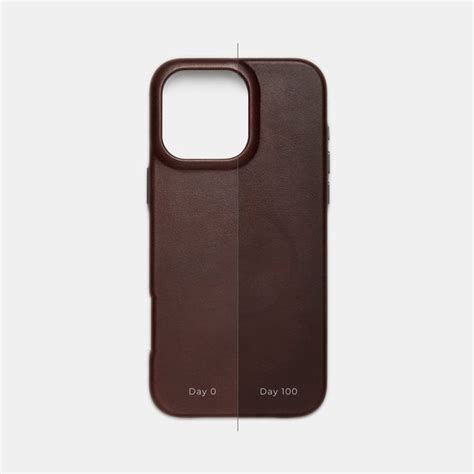 Leather Iphone 16 Pro Max Shell Case Magsafe Dark Brown Ryan London