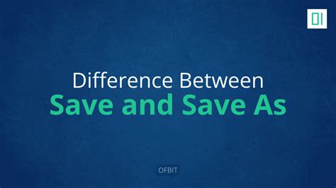 Difference Between Save And Save As Ofbitorg