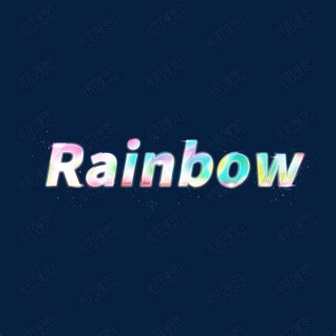 Rainbow艺术字体 Rainbow字体 伤感说说吧