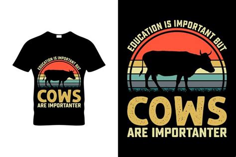 Premium Vector Cow T Shirt Design 14