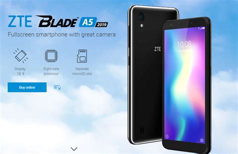 ZTE Blade A5 2019 Entry-Level Smartphone Launched in Russia: Price ...