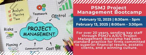 Psmj Project Management Bootcamp American Council Of Engineering