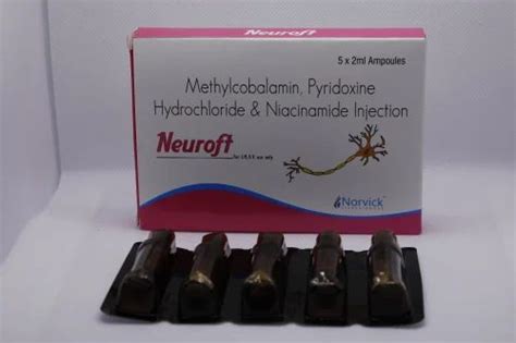 Methylcobalamin Pyridoxine Hydrochloride And Niacinamide Injection 2 Ml 1000 Mcg At ₹ 52 Box In