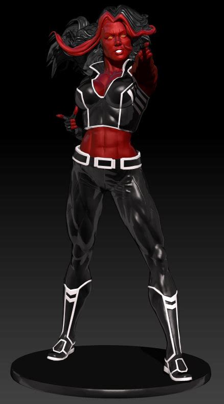 She Hulk Red Cgtrader