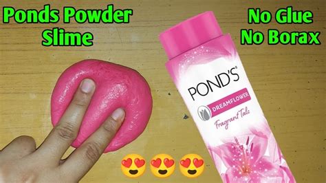 No Glue Ponds Powder Slime L How To Make Slime With Ponds Powder