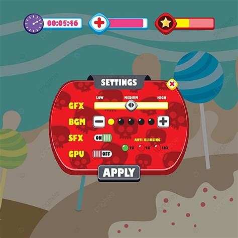 Game Ui Menu Application Mobile App Kid Hand Ui Vector Kid Hand Ui PNG And Vector With