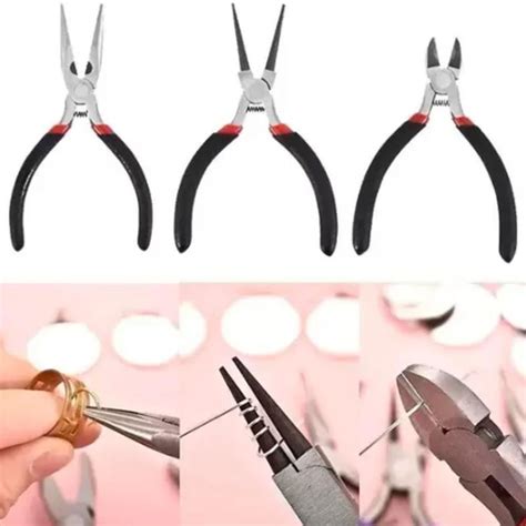 Kit De Alicates Para Artesanato 5 130mm Nybc 03 Modelos Irmãos Haluli