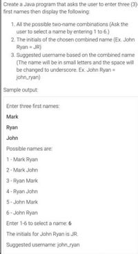 Answered Create A Java Program That Asks The User To Enter Three 3